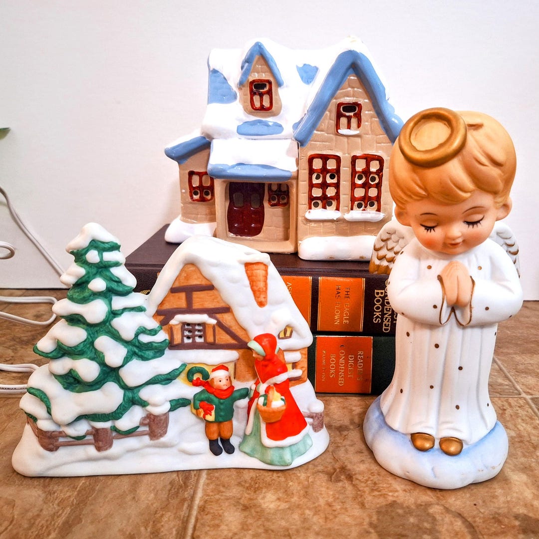 Vintage Christmas Night Lights | 1980s Light up Decor Lamps | Lund's ...