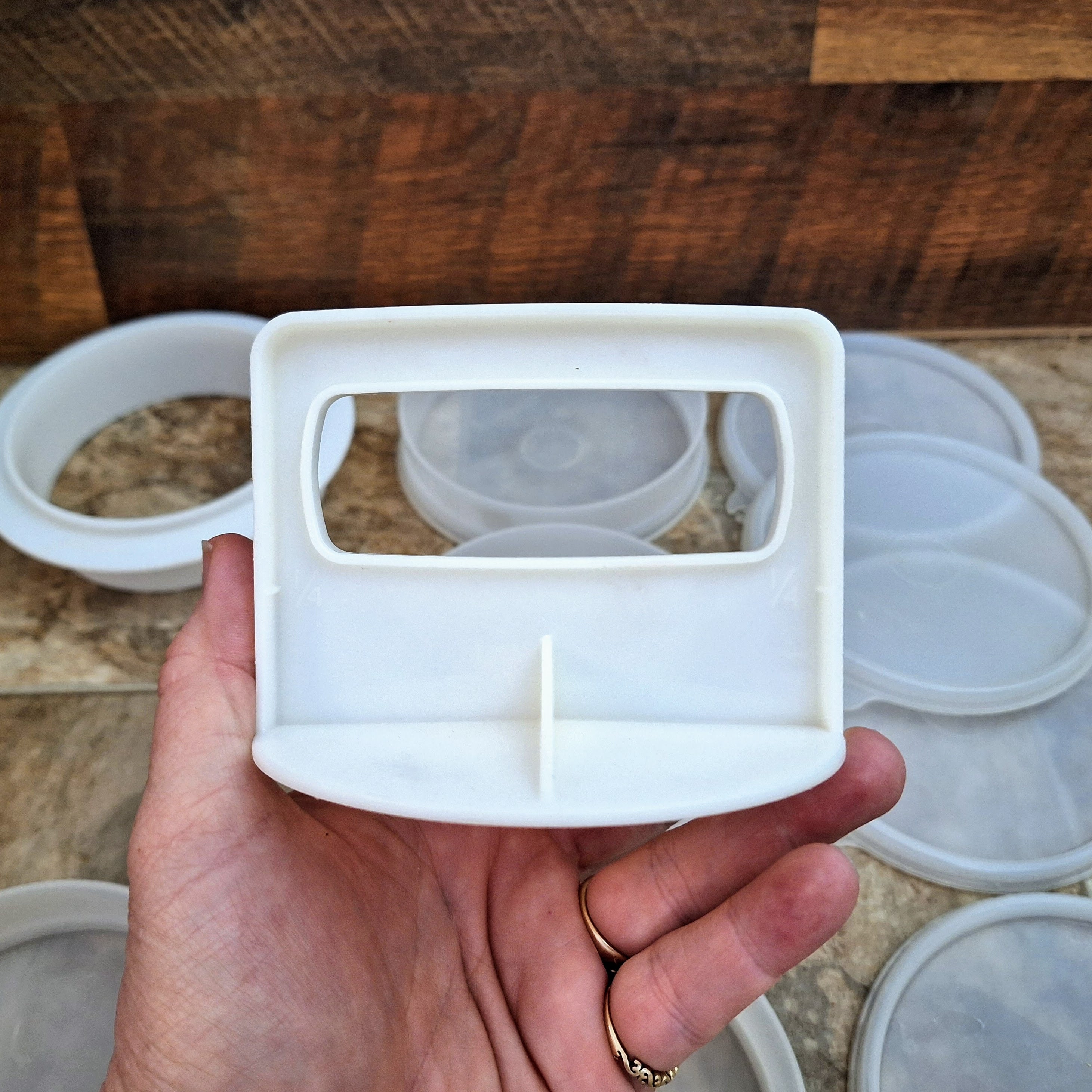 Vintage Tupperware Hamburger Press 10-piece Set Including Press and 4 ...