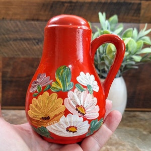 MCM Ceramic Orange Cookie Jar With Salt & Pepper | Vintage 1930s Harper ...