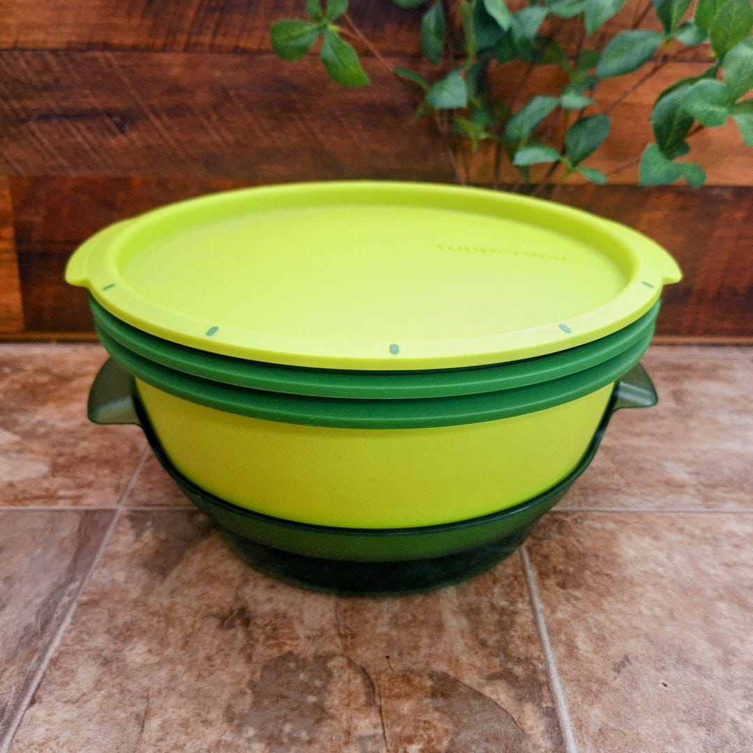 4 Piece Vintage Tupperware Microwave Steamer | Two-tone Green Smart ...