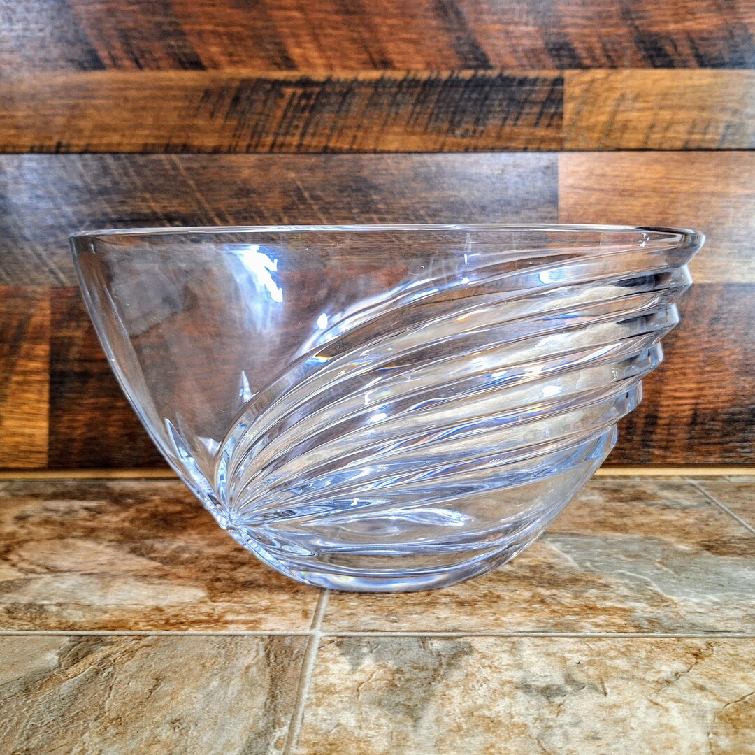 Vintage Lenox Crystal Bowl: 1990s Falling Star Art Deco Decor - Etsy