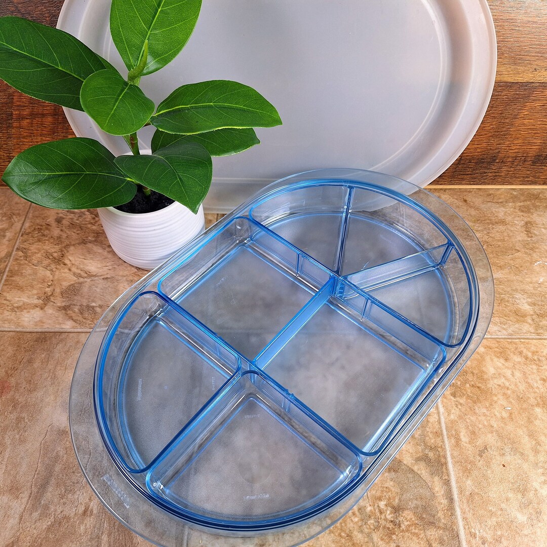 Vintage 1990s Tupperware Party Platter With Lid 7-piece Preludio ...