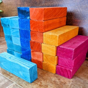 Vintage 1990s Children's Building Blocks in Jewel Tone Colors - Etsy
