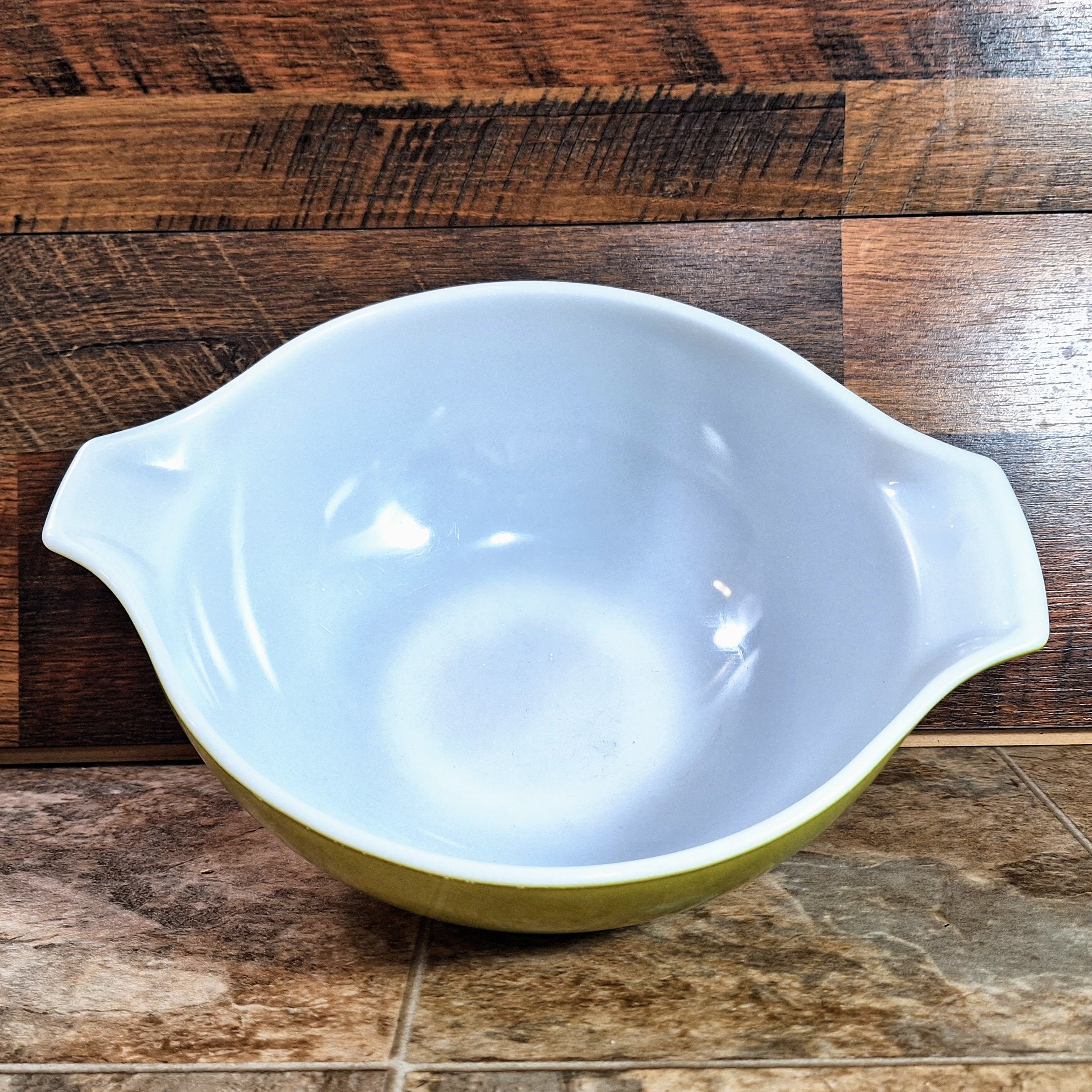 Vintage Pyrex Verde Olive Green Cinderella Mixing Bowl 1970s - Etsy