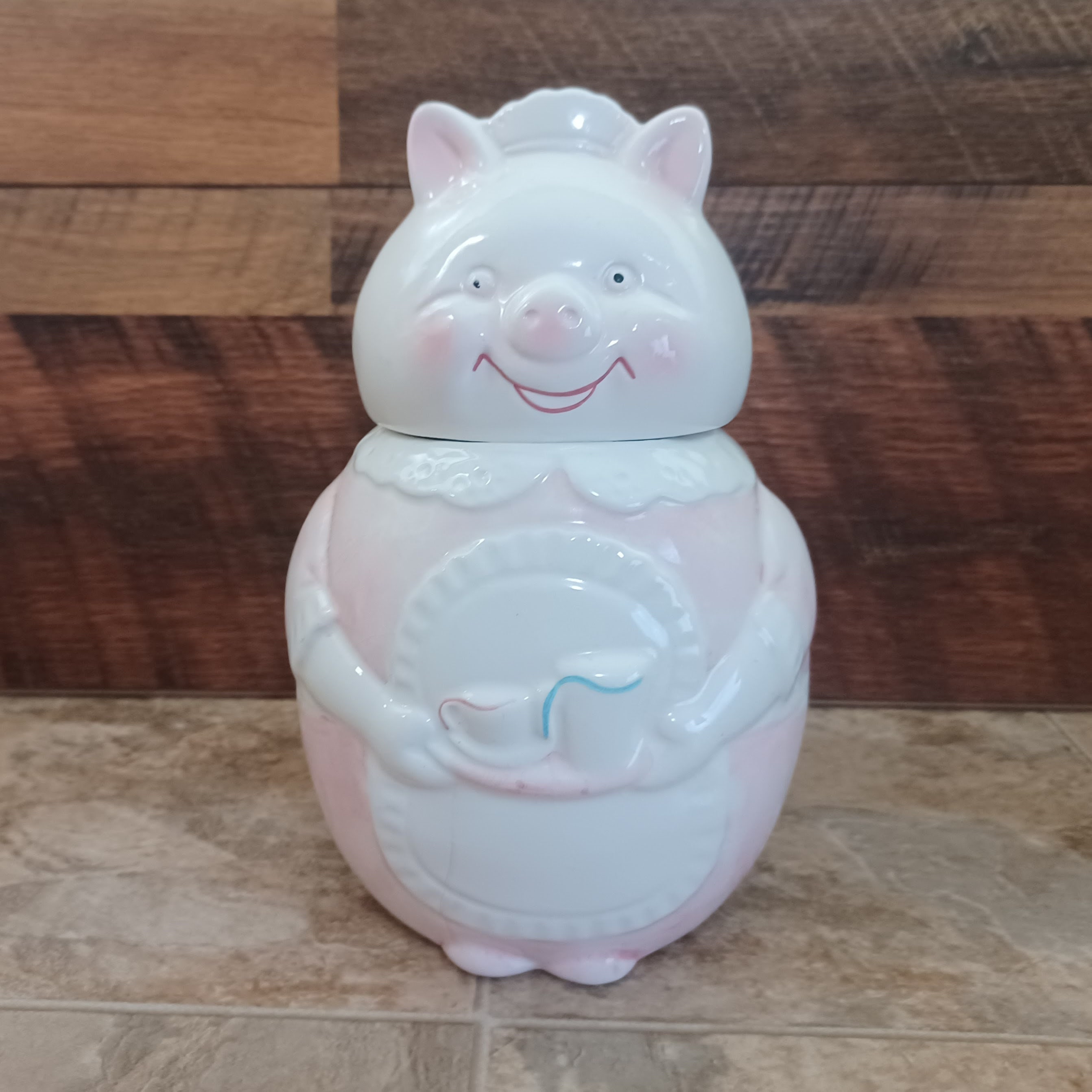 Vintage Pig Cookie Jar 1980s kitchen Helpers - Etsy