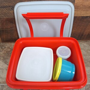 Vintage 1980s Tupperware Pack N Carry Lunchbox/bento Box With Handle ...