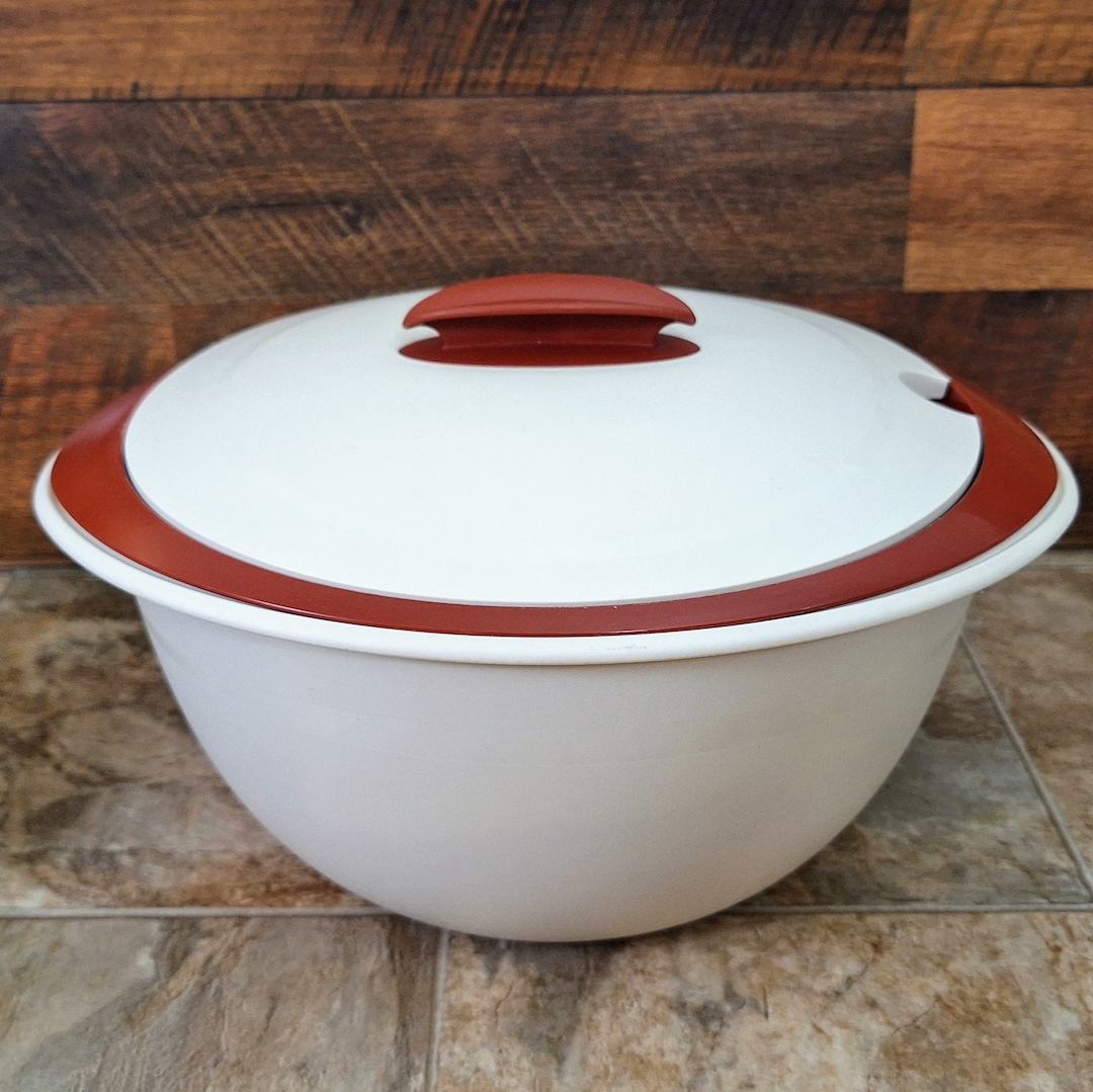 Vintage Tupperware Insulated Oval Server | Thermal Hot/cold Casserole ...