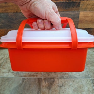 Vintage 1980s Tupperware Pack N Carry Lunchbox/bento Box With Handle ...
