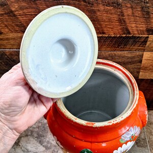 MCM Ceramic Orange Cookie Jar With Salt & Pepper | Vintage 1930s Harper ...