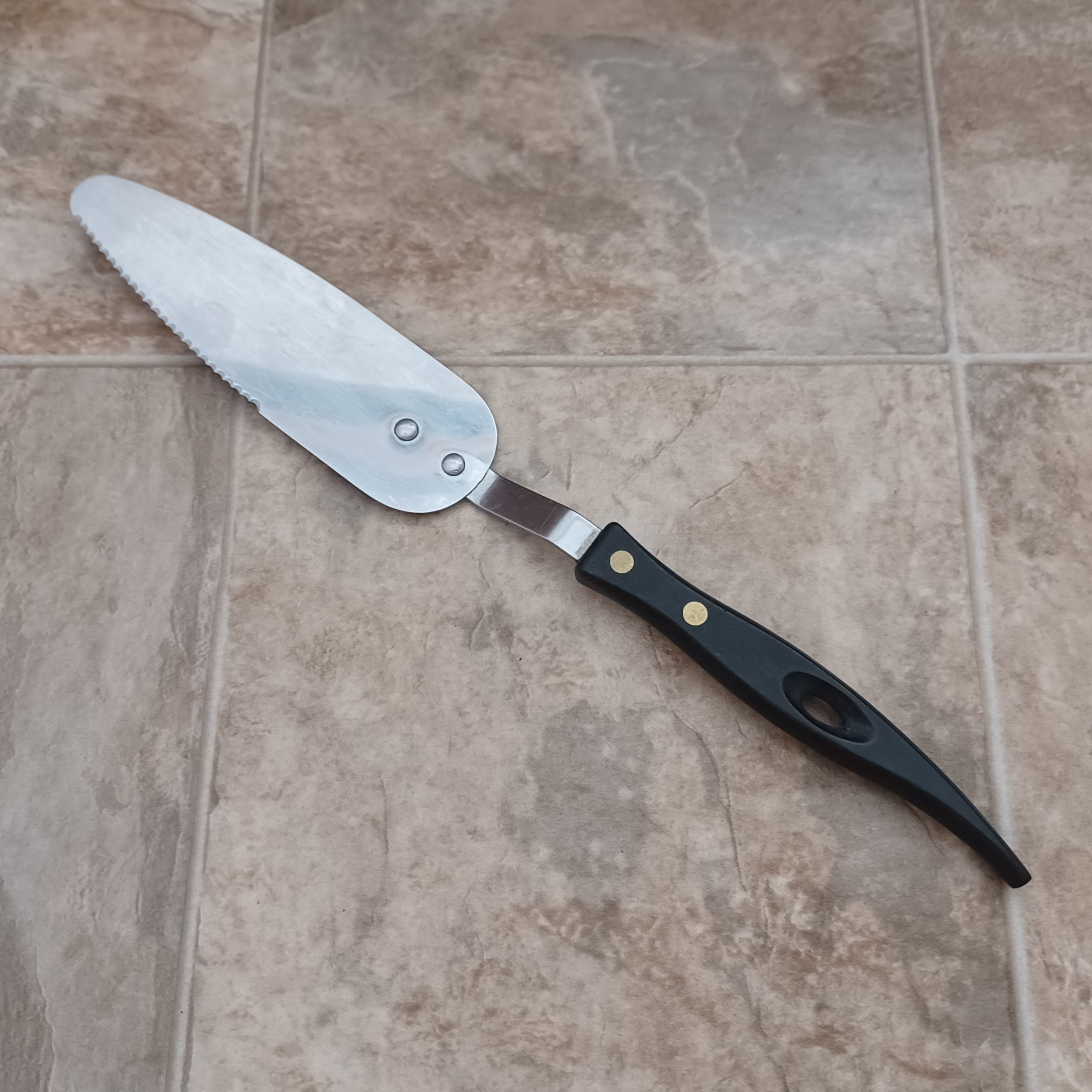 Vintage MCM Cake/pie Server 1960s Serrated Sandwich Spreader Stainless ...