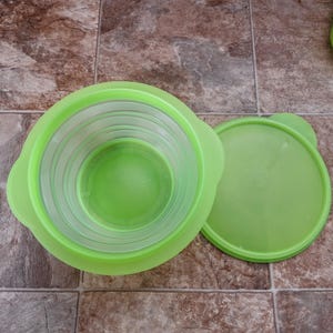 Set of 7 Vintage Tupperware Flat Out Bowls | 1990s Space Saving ...