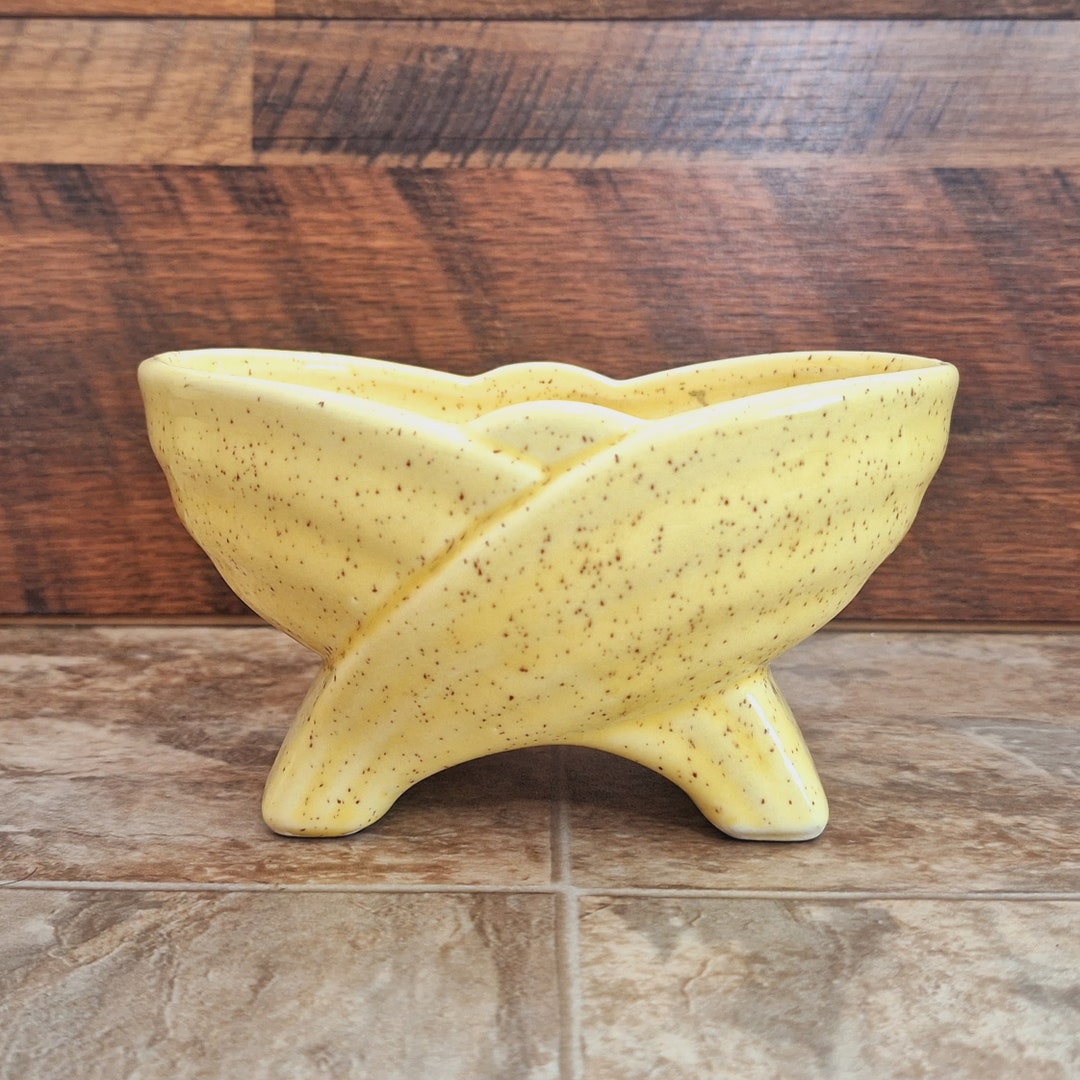 Mid Century Modern Yellow Planter Vintage California Pottery 1950s ...