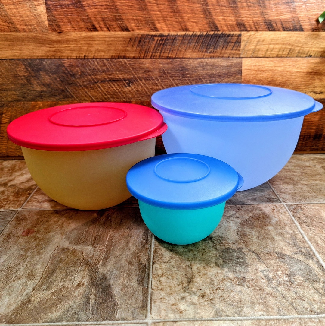 6-piece Vintage Tupperware Impressions Classic Bowl Set | 3 Bowls + 3 ...