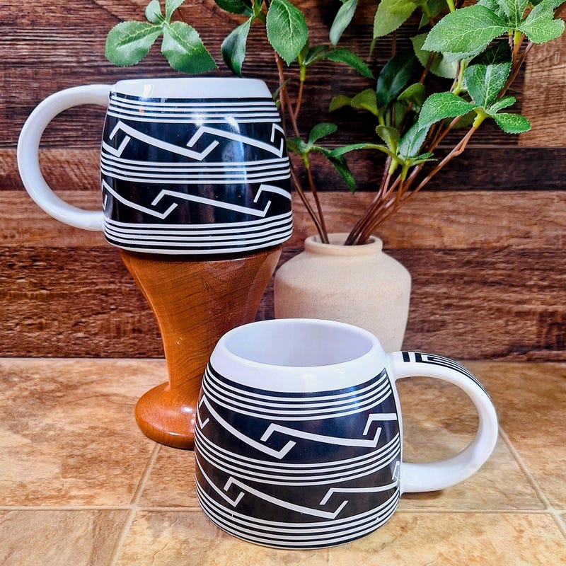 Geometric Mug - Etsy