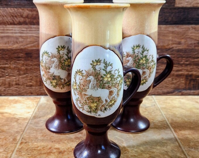 Set of 3 Vintage Otagiri Irish Coffee Mugs | Handmade Stoneware Mugs ...