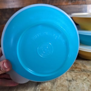 Set of 6 Vintage Tupperware Individual Salad/cereal Bowls 6-inch Yellow ...