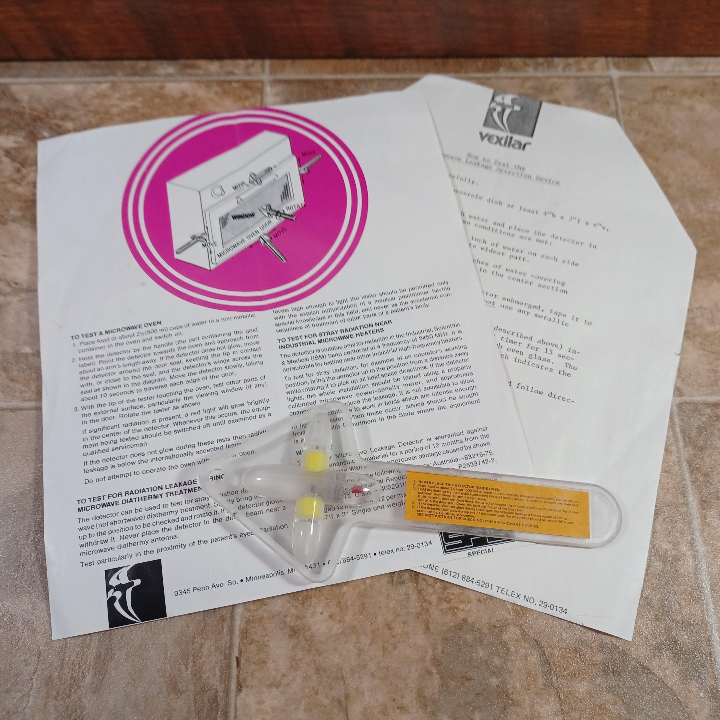 Vintage Microwave Radiation Leakage Detector 1970s Vintage Home ...