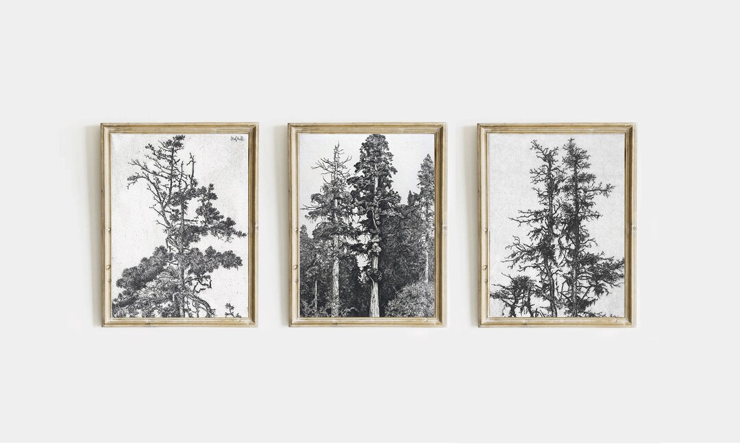 Masculine Tree Print | Neutral Wall Art | Masculine Wall Art | Cabin ...