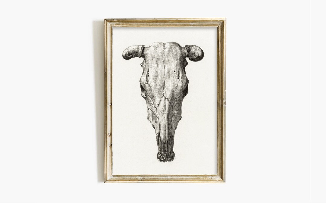Masculine Wall Art Manly Art Masculine Wall Decor Gallery Wall Prints Skull Hunting