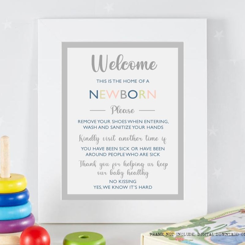 Newborn No Shoes Sign - Etsy