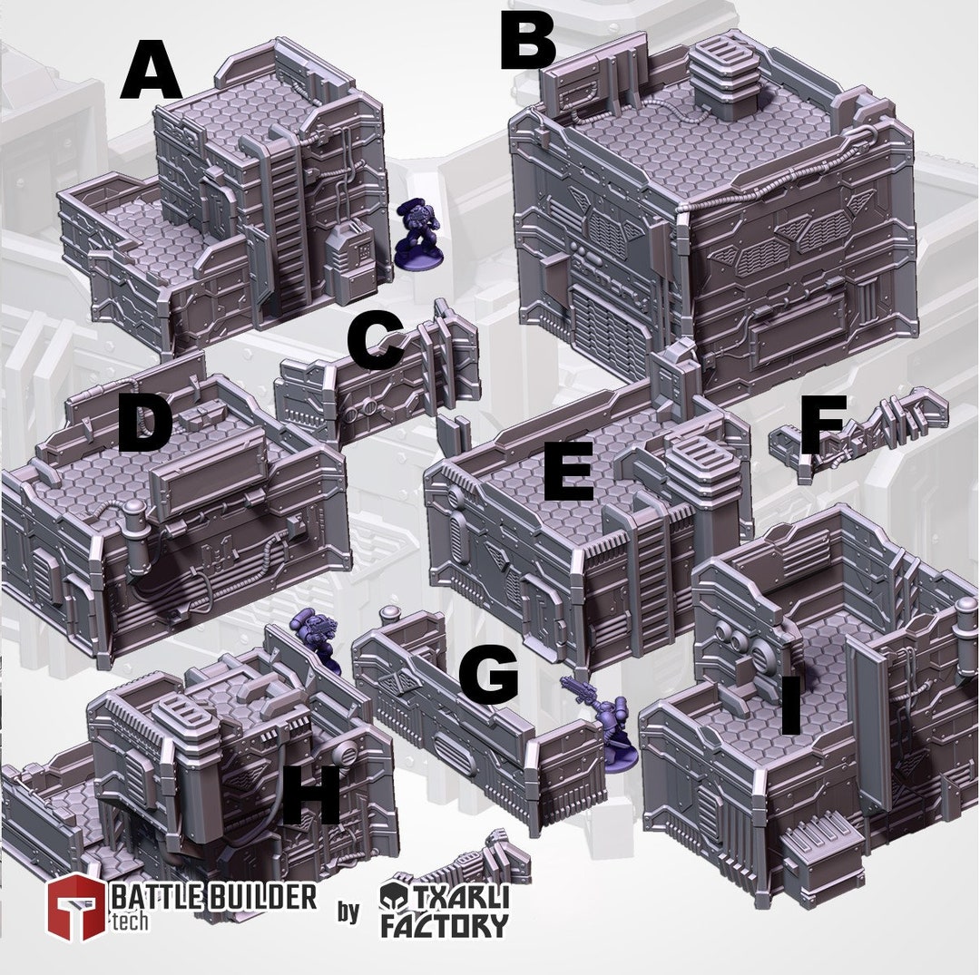 Cyberpunk Buildings, Wargaming Terrain - Etsy