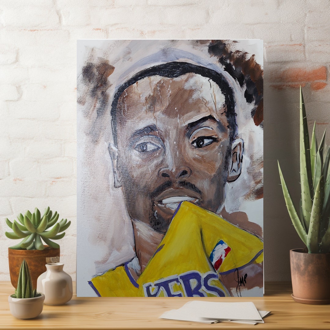 Kobe Bryant Painting, Basketball Player Art, Kobe Bryant Gift ...