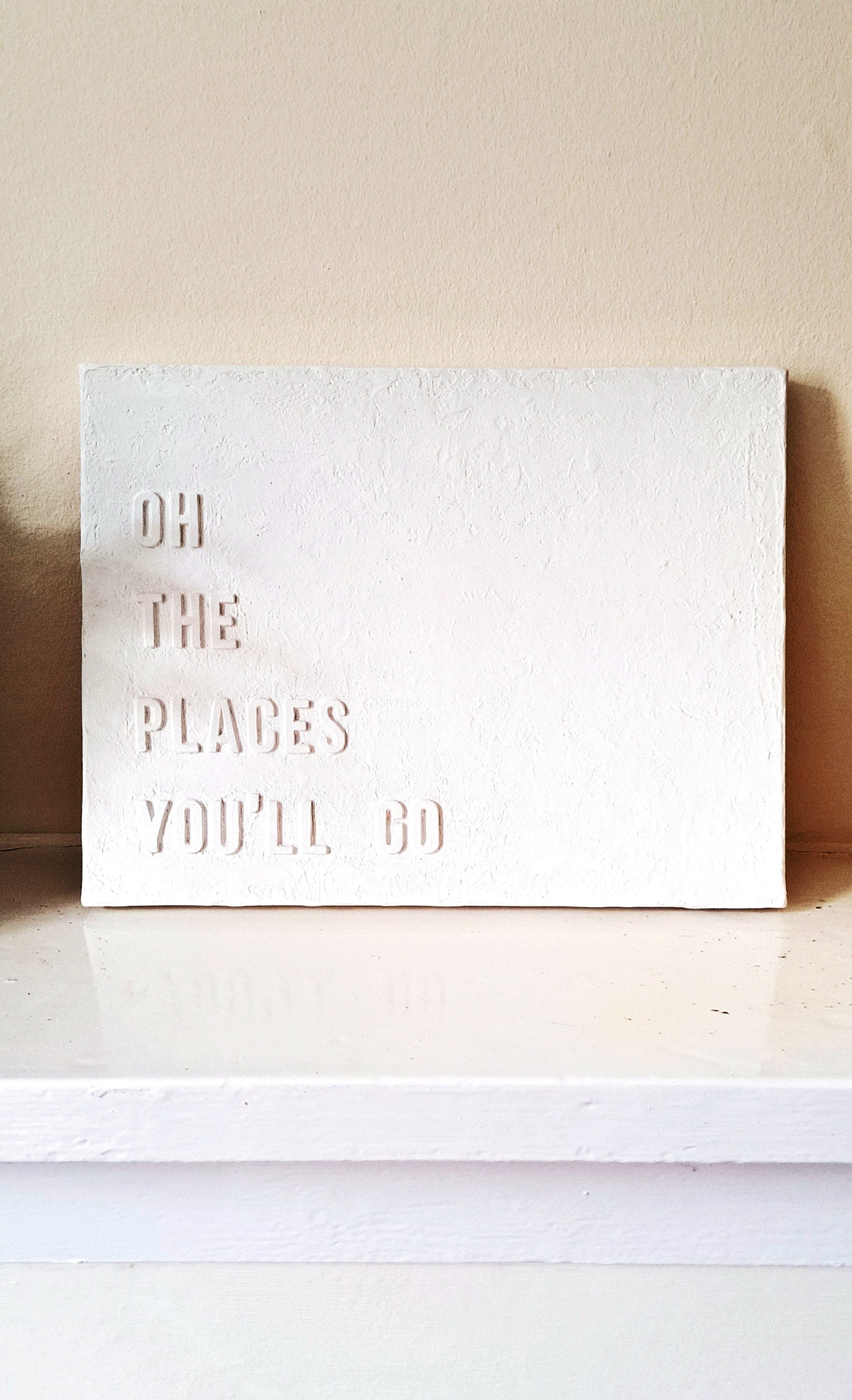 Textured Letter Art 3D Quote on Canvas Newborn Gift for - Etsy