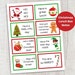 Christmas Lunch Box Notes for Kids, Editable Lunchbox Notes, Christmas ...