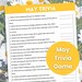 May Trivia Game, Spring Trivia Game, Trivia Questions, Trivia Game for ...