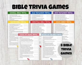 Bible Trivia, Both Old and New Testament - Etsy