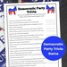 Democratic Party Trivia Game, 2024 Election Game, Election Party Game ...