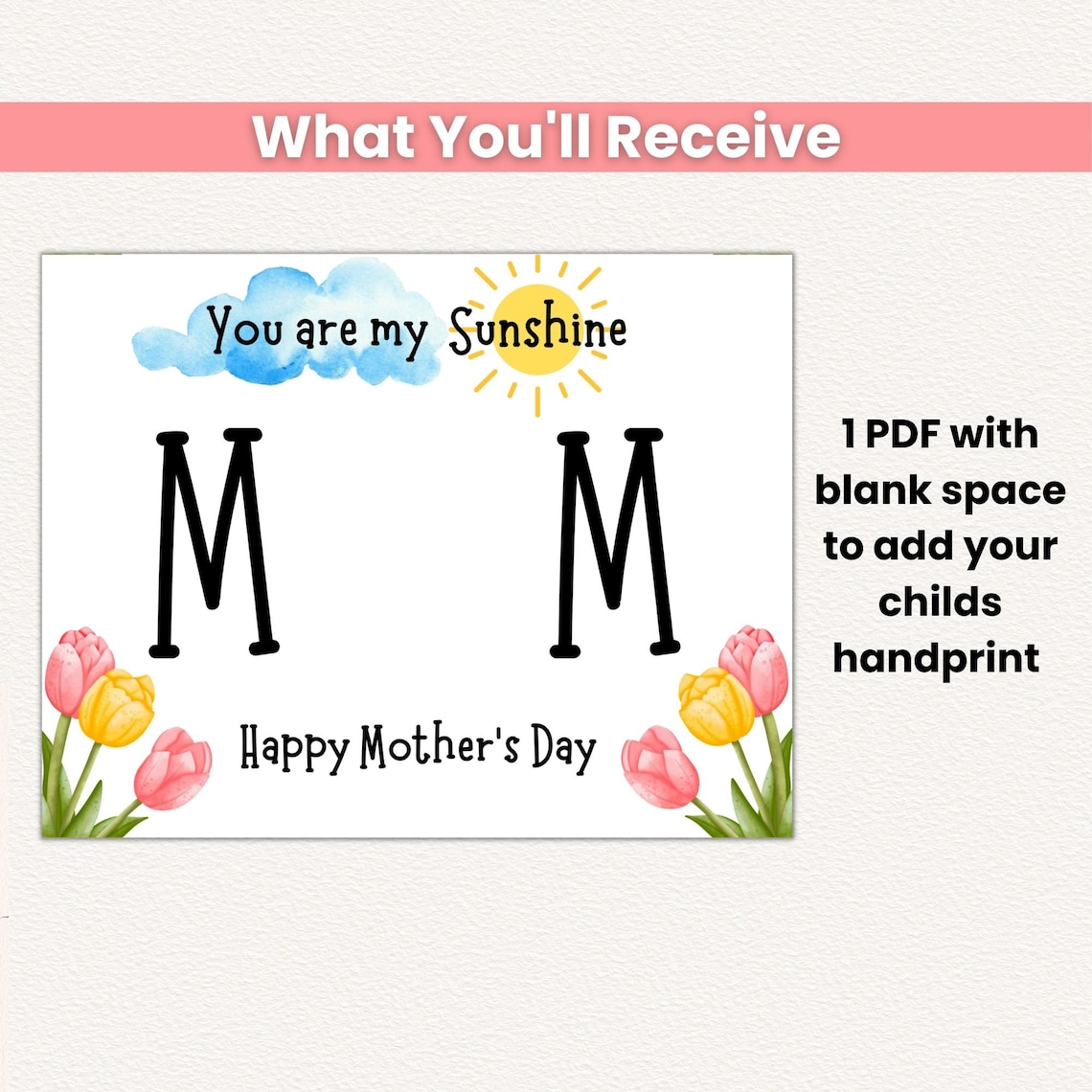Mothers Day Handprint Craft for Kids, Mothers Day Handprint Art ...