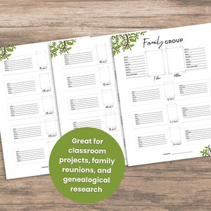 Family Tree Chart Editable Template, Family Tree Template, Family ...