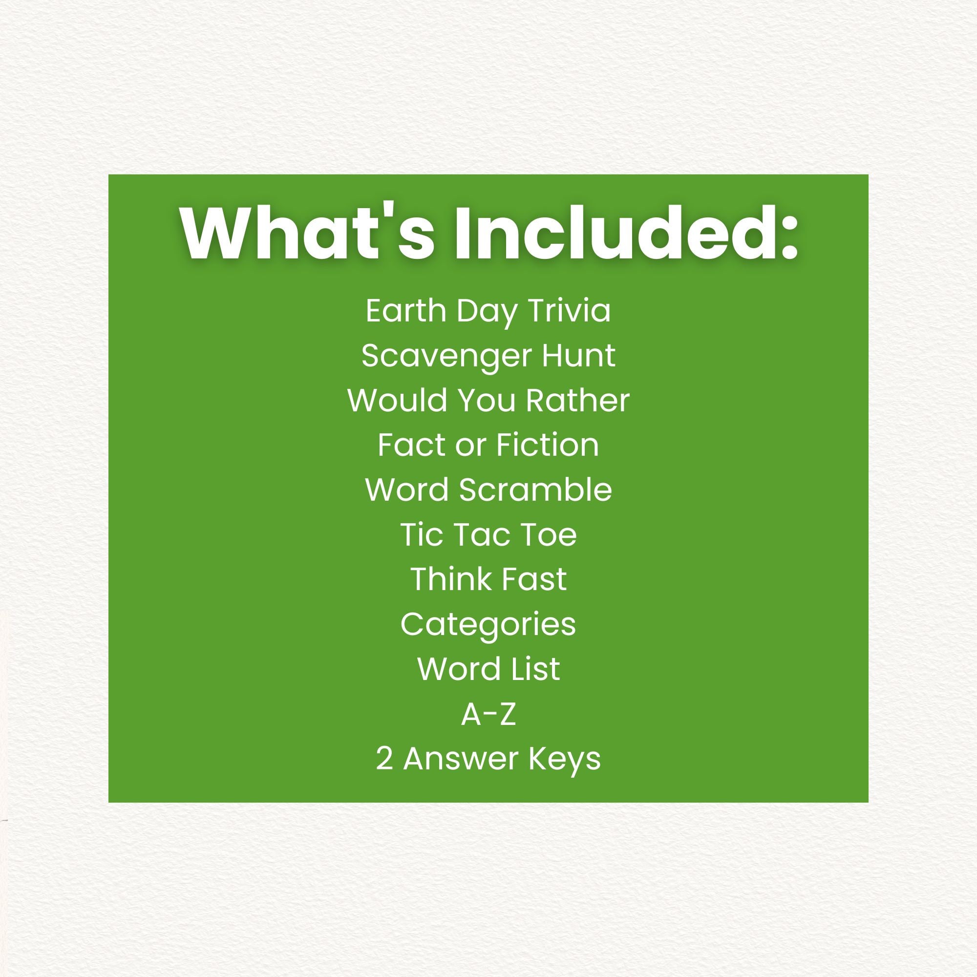 Earth Day Games Bundle, Earth Day Classroom Activities, Earth Day ...