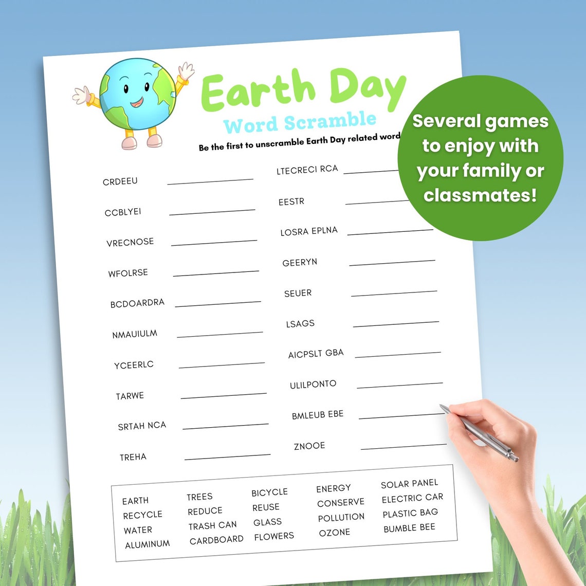 Earth Day Games Bundle, Earth Day Classroom Activities, Earth Day ...