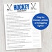 Hockey Trivia Game, Hockey Printable Game, Sports Trivia, Trivia ...