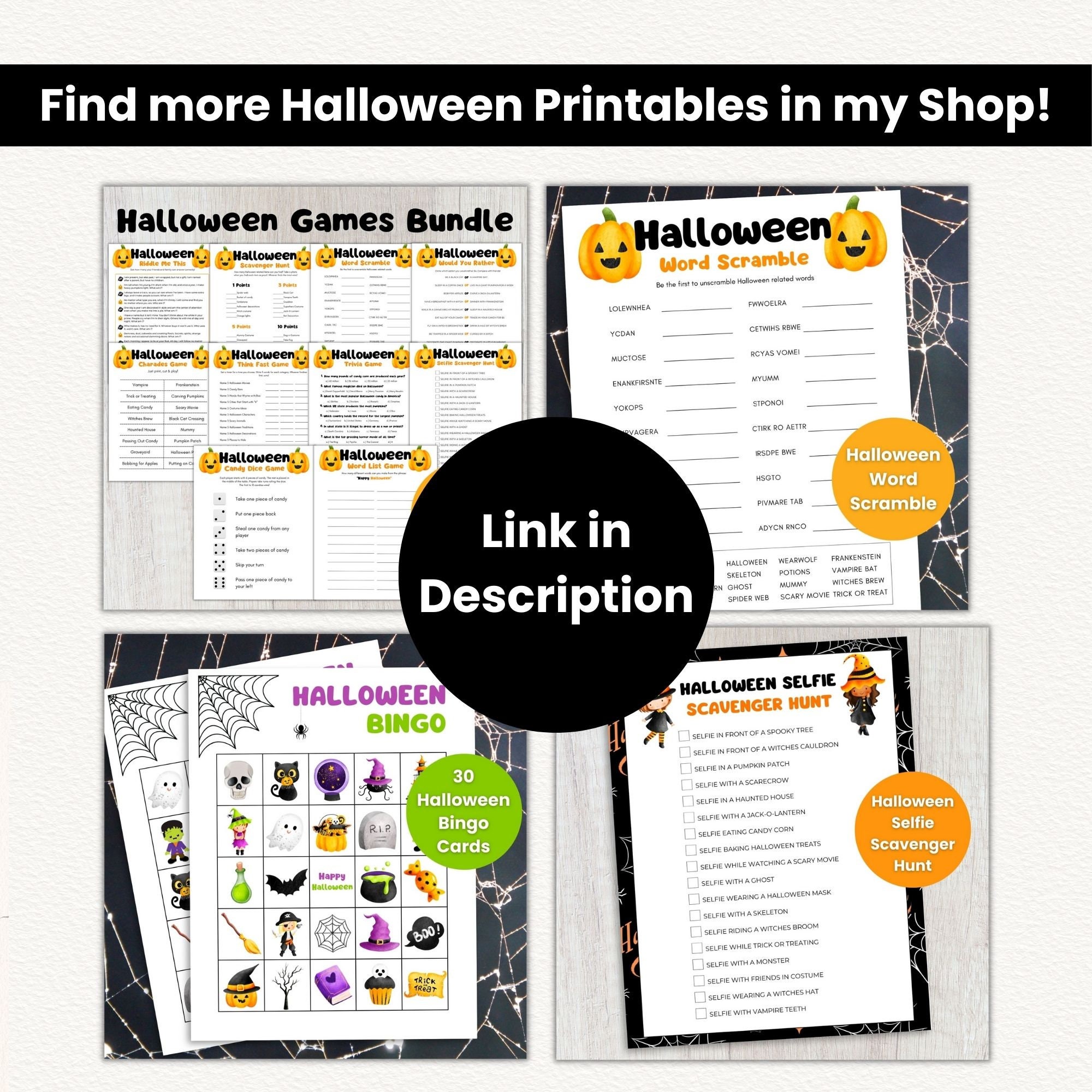 Halloween Scavenger Hunt for Kids, Outdoor Halloween Scavenger Hunt ...