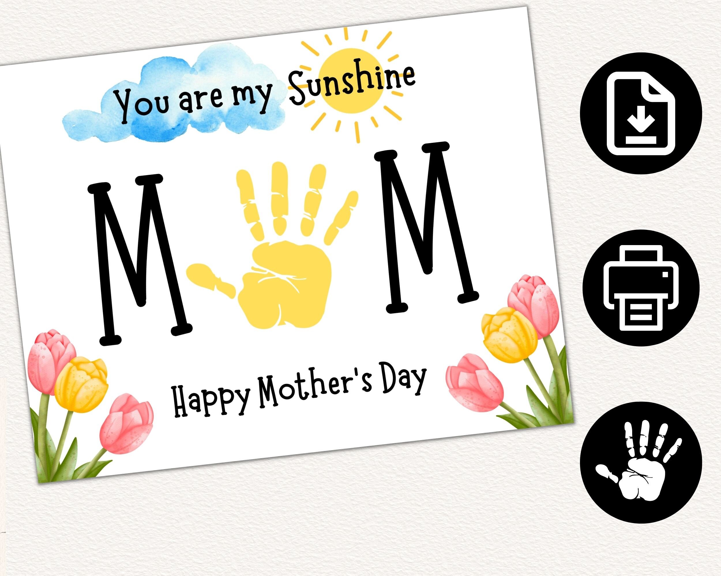 Mothers Day Handprint Craft for Kids Mothers Day Handprint - Etsy Australia