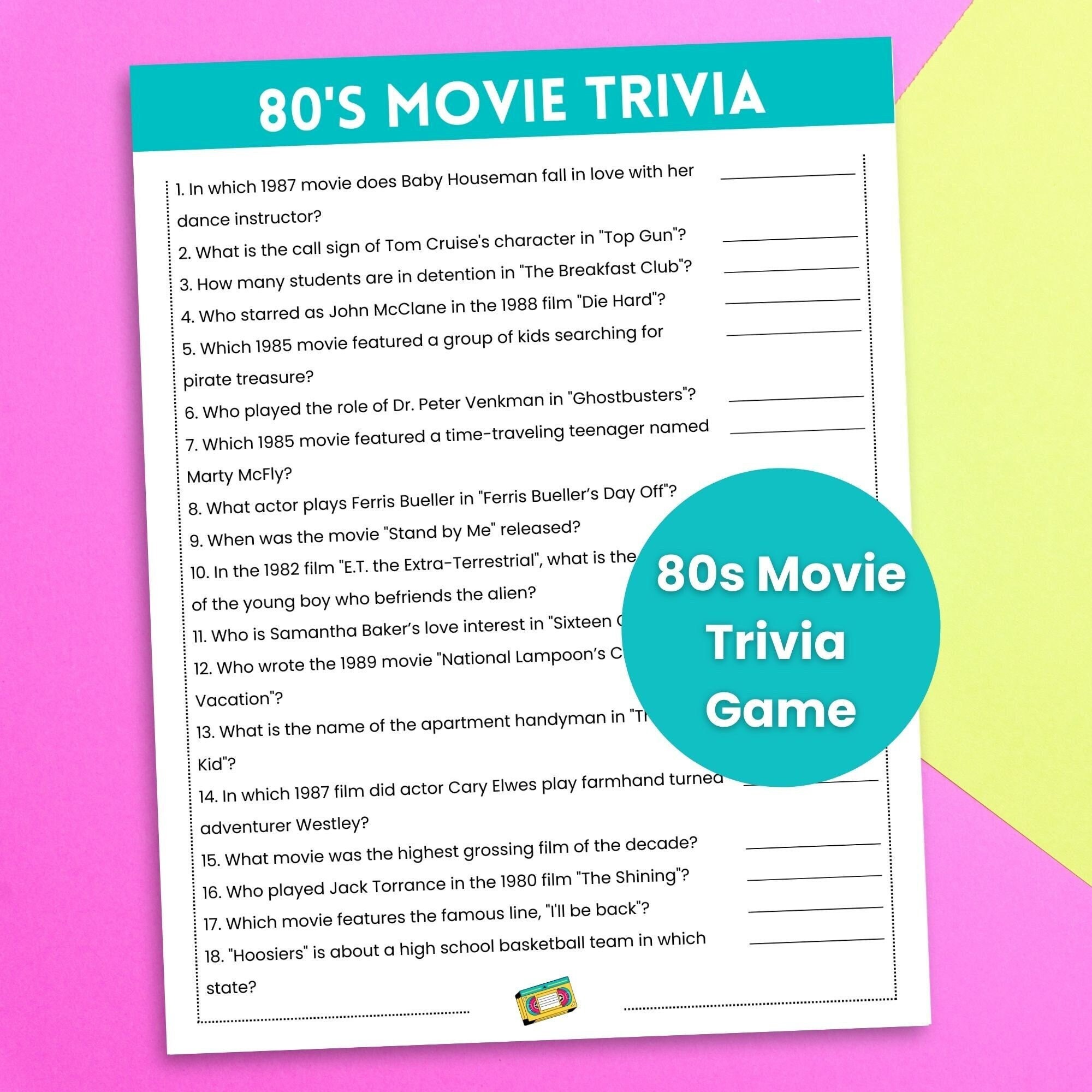 Movie Trivia 2018