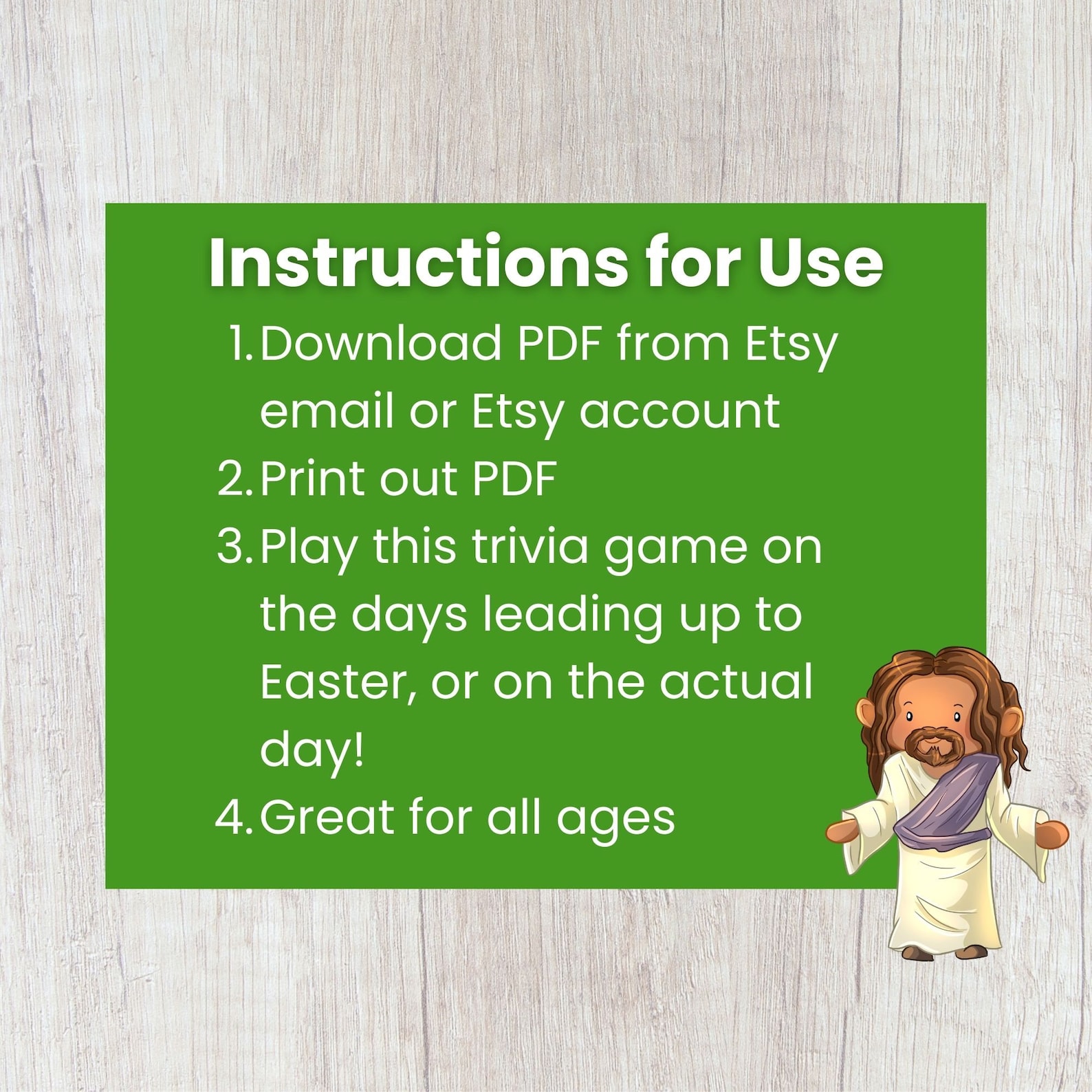 Easter Bible Trivia Game Printable, Christian Easter Games, Sunday ...