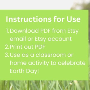 Earth Day Think Fast Game, Earth Day Printable Game for Kids and Adults ...