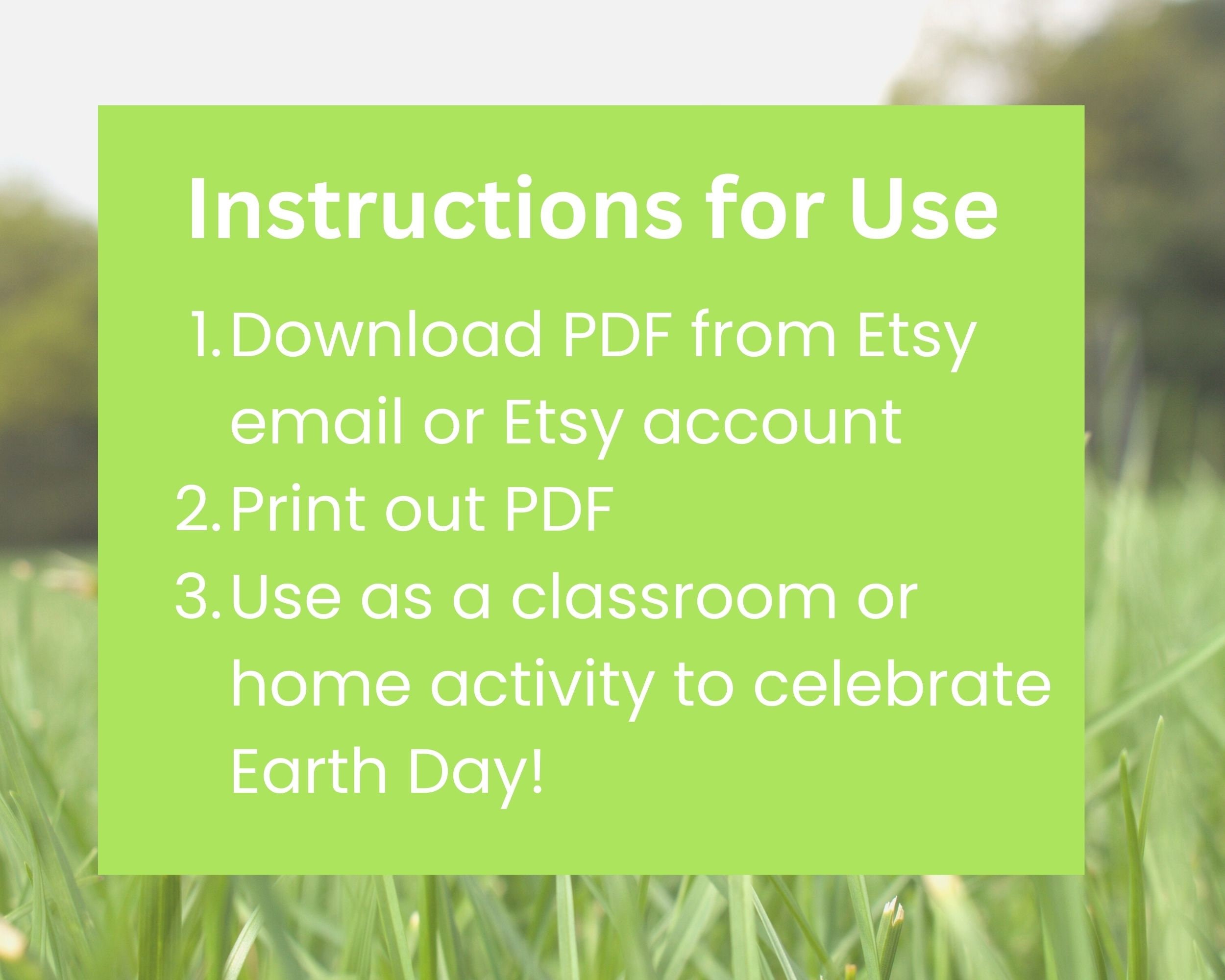 Earth Day Think Fast Game, Earth Day Printable Game for Kids and Adults ...
