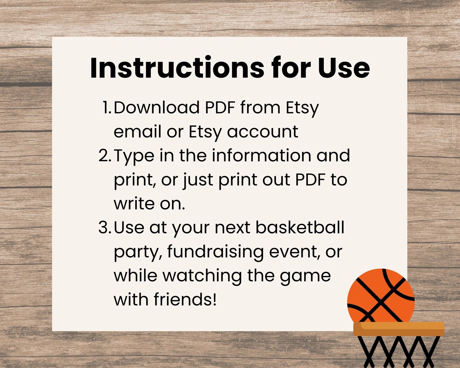 Editable Basketball Squares Game Printable Basketball - Etsy