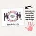 Mothers Day Handprint Craft, Mothers Day Handprint Art Printable ...