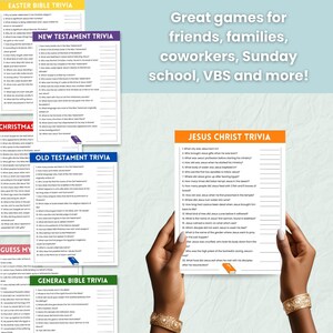 Bible Trivia Games Bundle, New Testament Trivia, Old Testament Trivia ...
