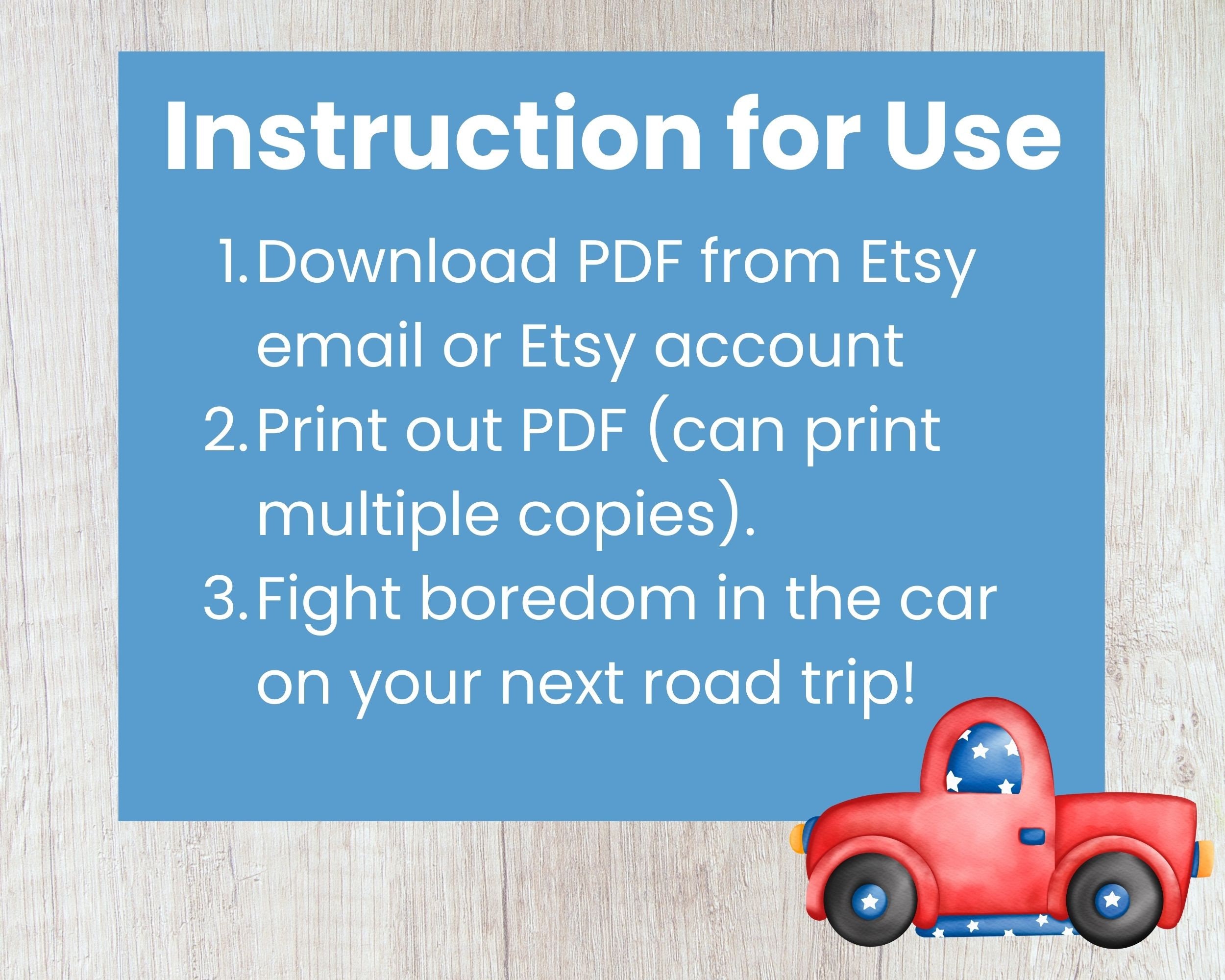 License Plate Game Printable for Road Trips Road Trip - Etsy Australia