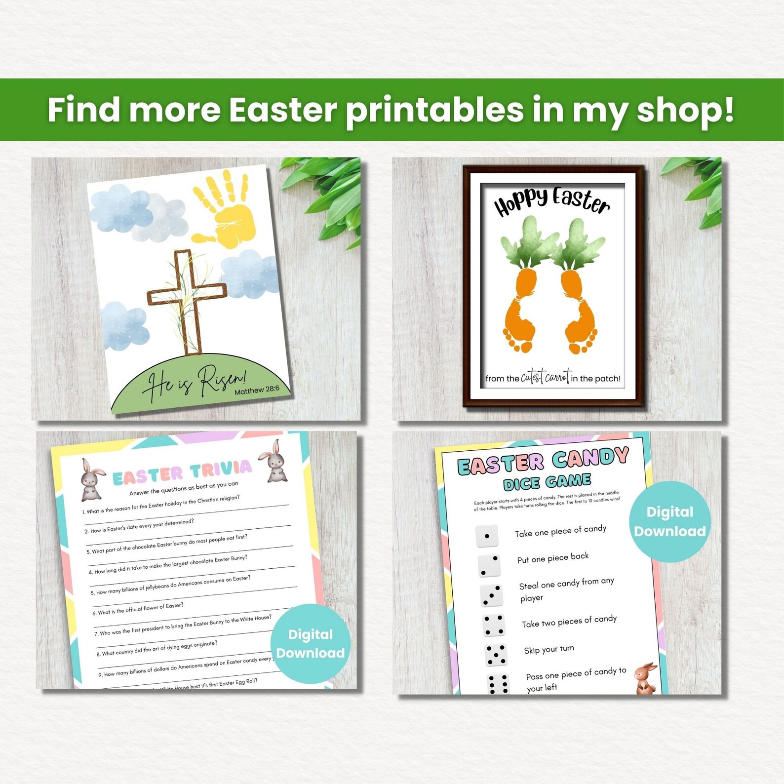 Easter Bible Trivia Game Printable, Christian Easter Games, Sunday ...