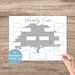 Family Tree Template 4 Generation, Editable Family Tree Template, Great ...