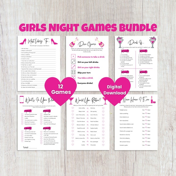 Girls Night Games - Etsy