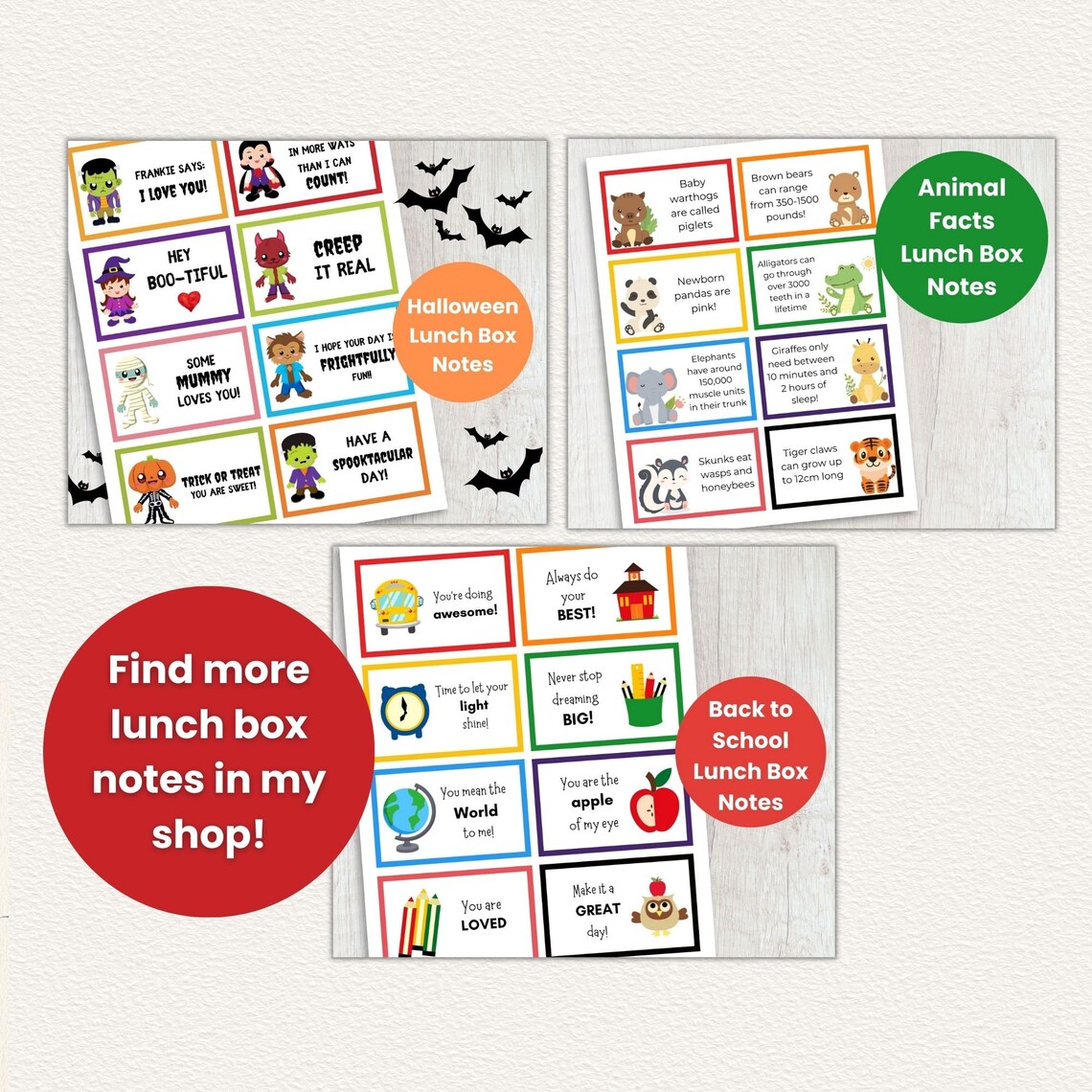 Christmas Lunch Box Notes for Kids, Editable Lunchbox Notes, Christmas ...